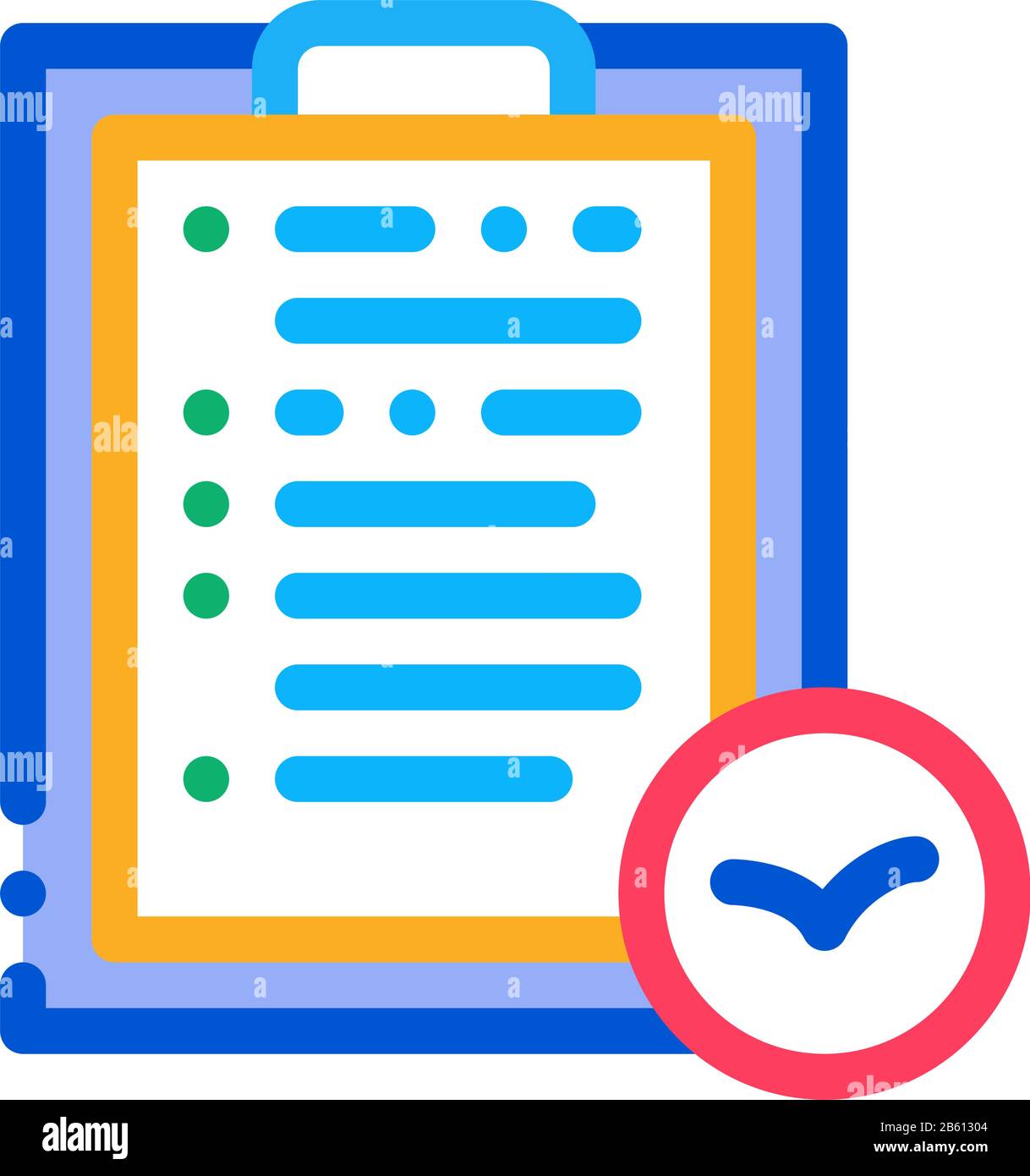 Bird Check List For Watching Icon Thin Line Vector Stock Vector Image ...