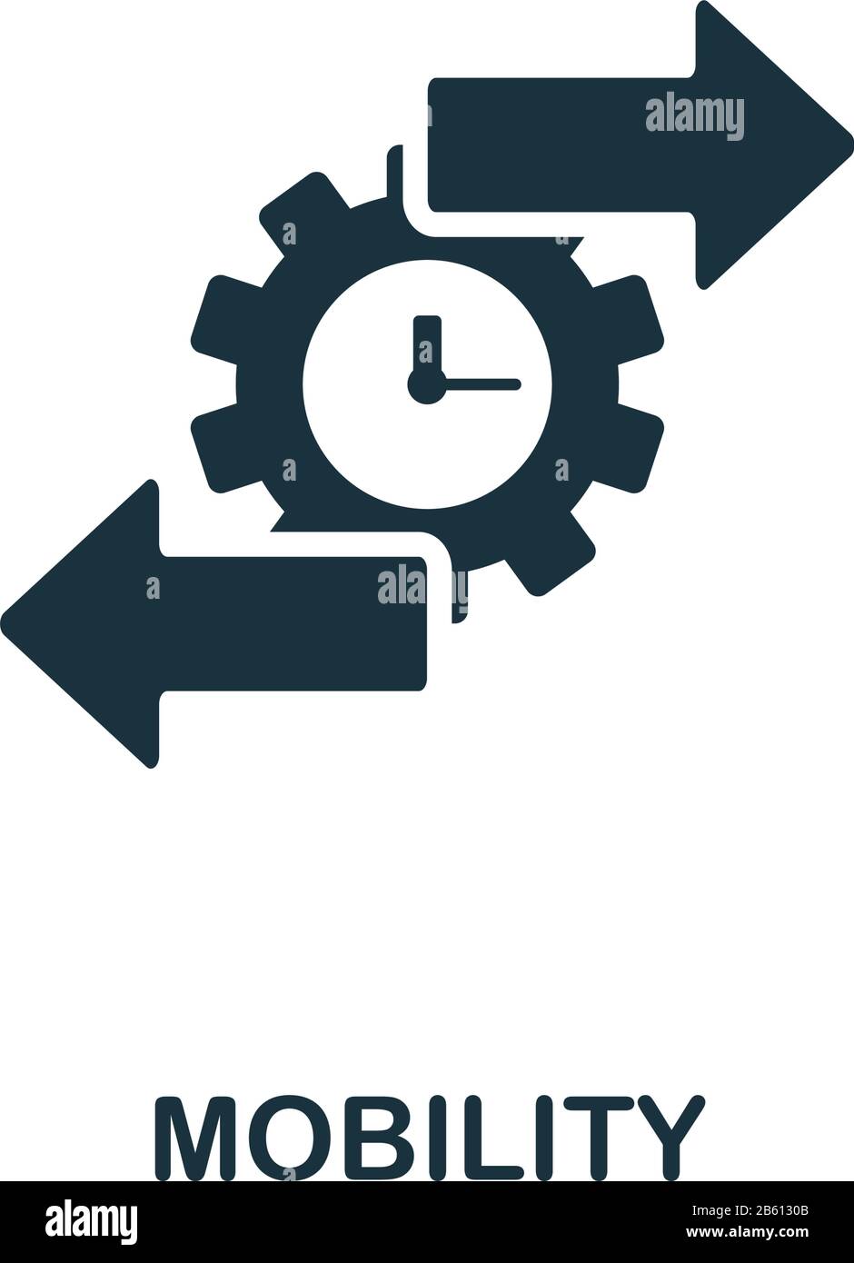 Mobility icon. Simple element from business disruption collection ...