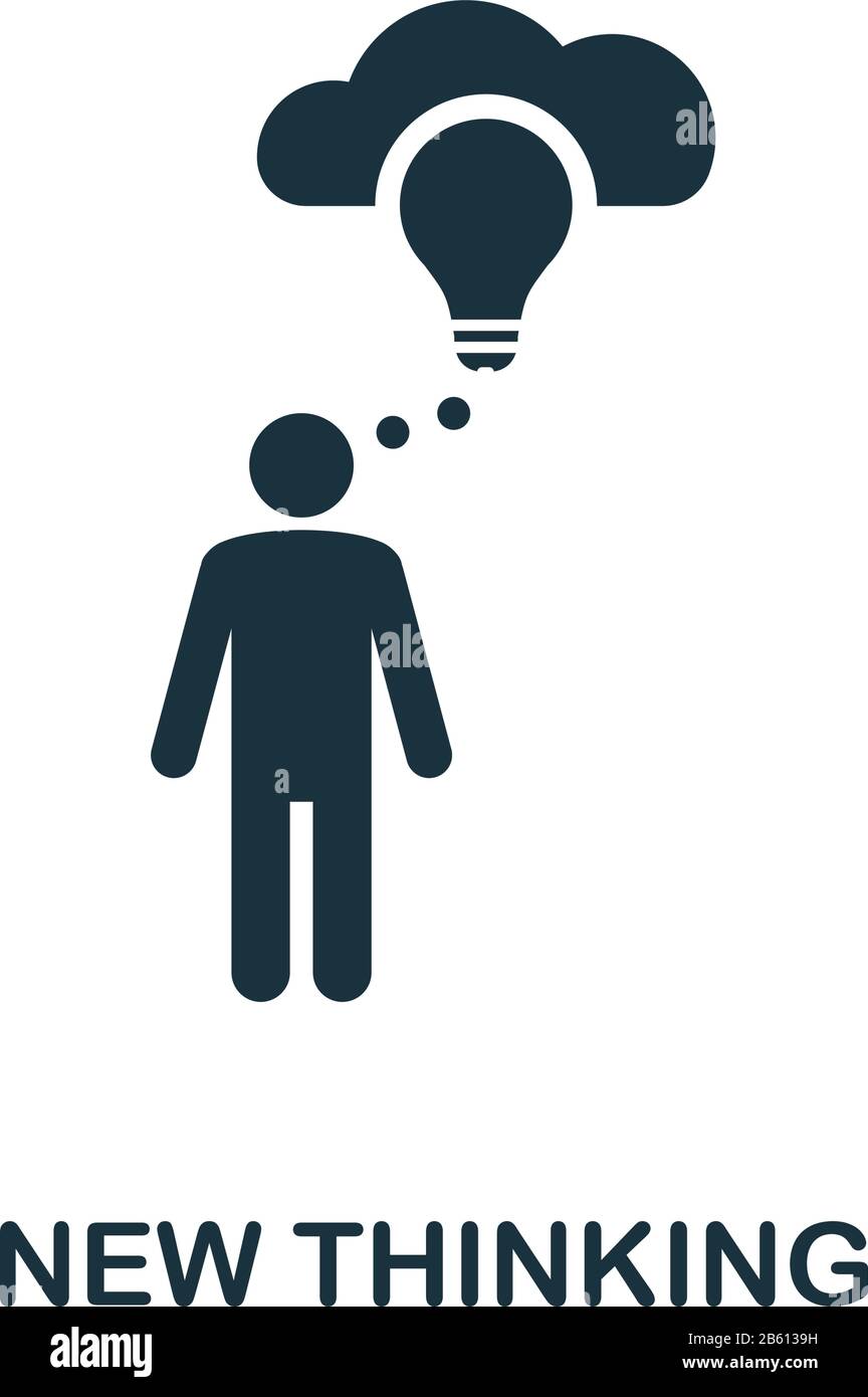 New Thinking icon. Simple element from business disruption collection ...