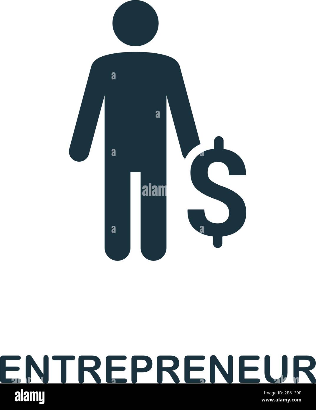 Entrepreneur icon. Simple element from business disruption collection ...