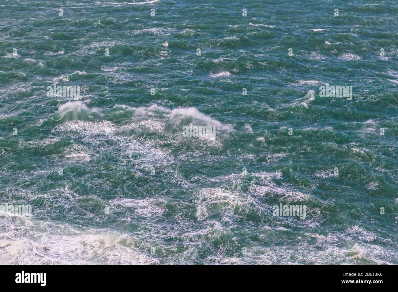 Detail of the storm, the water boils. Raging ocean Stock Photo - Alamy