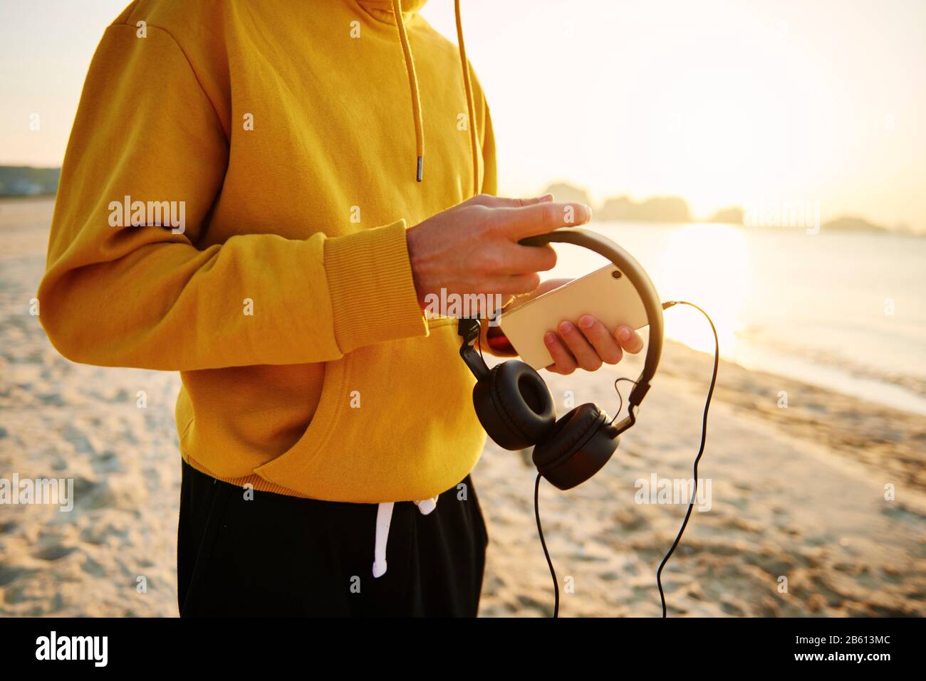 Perfect playlist for morning running Stock Photo - Alamy