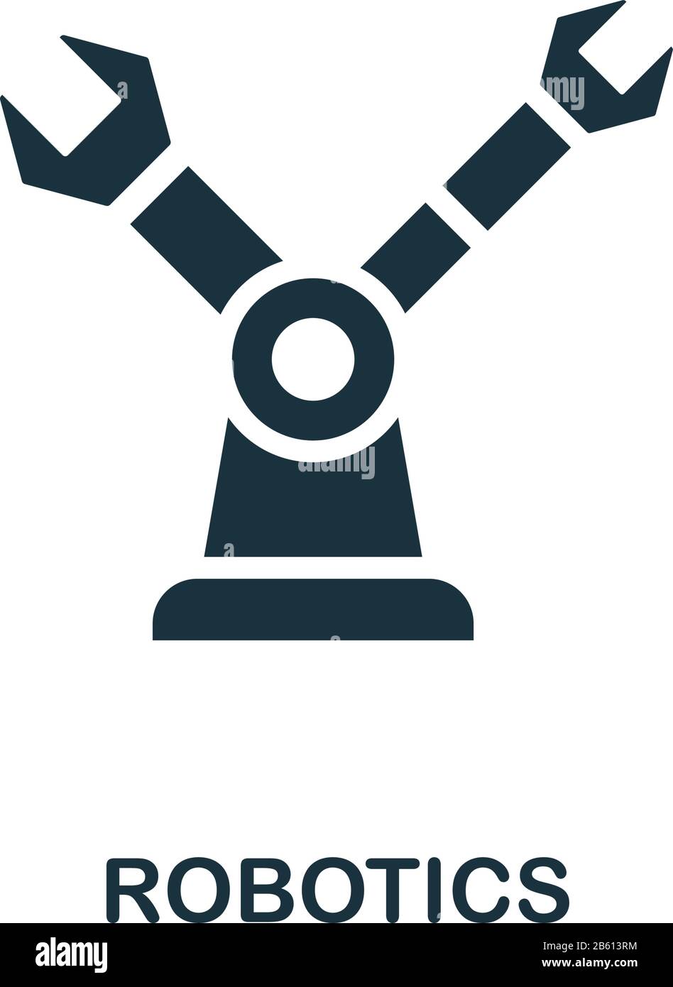 Robotics icon. Simple element from digital disruption collection ...