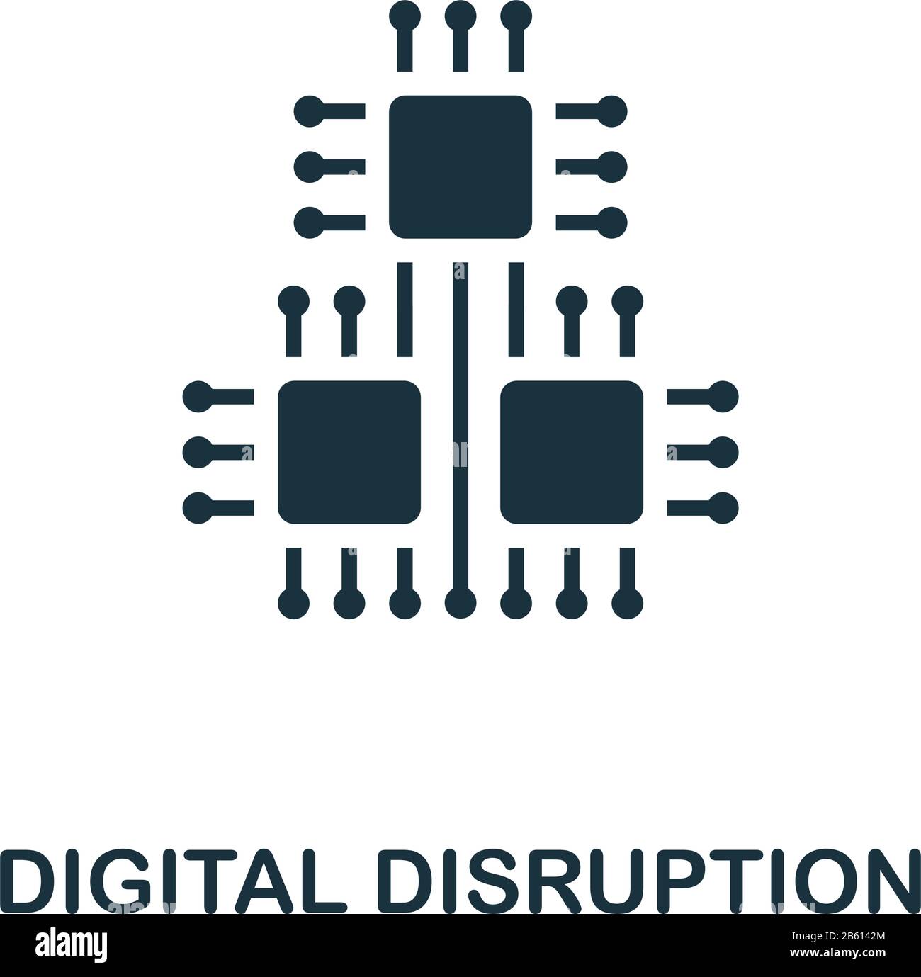 Digital Disruption icon. Simple element from digital disruption ...