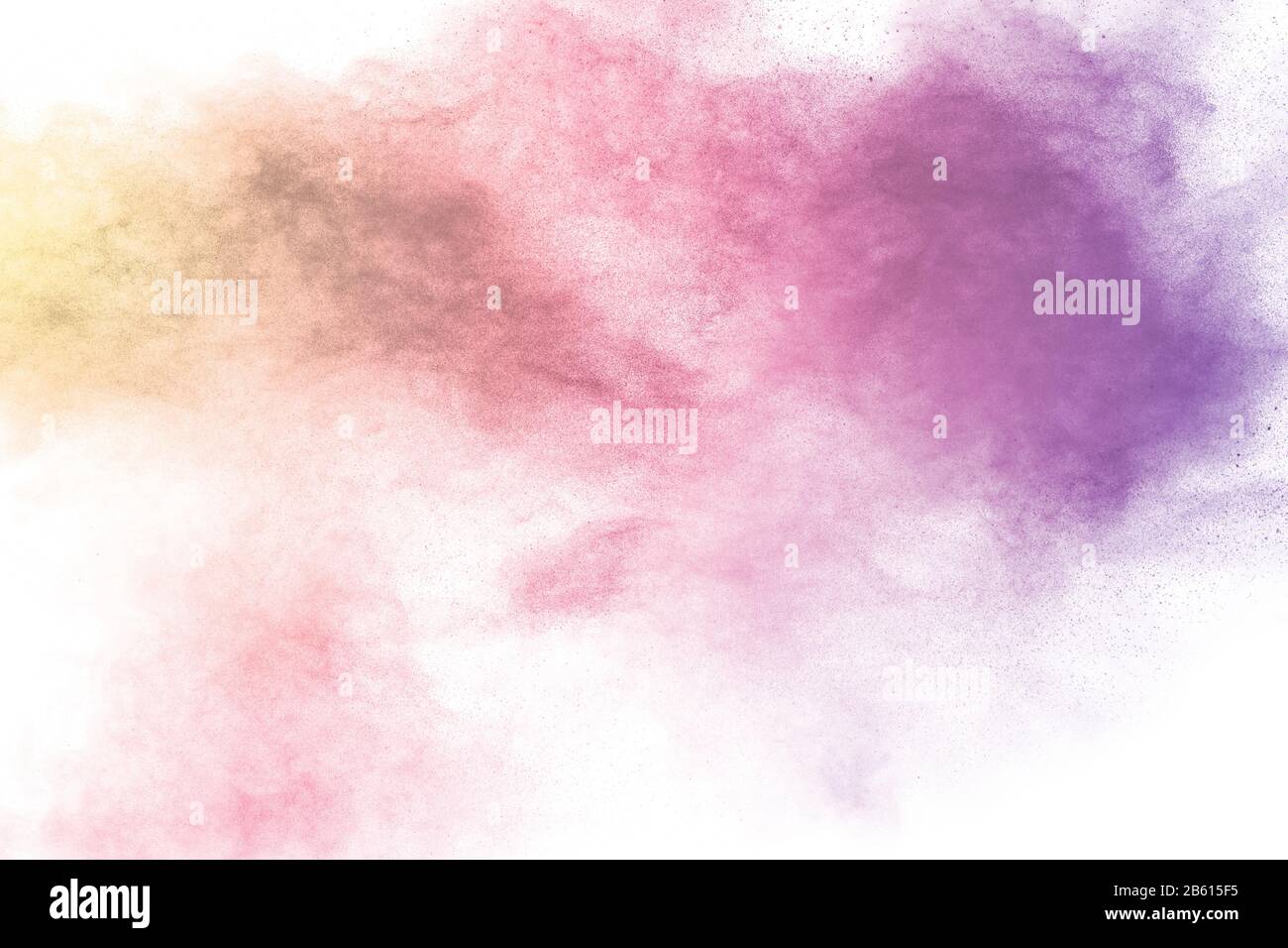 Colorful background of pastel powder explosion.Multi colored dust ...