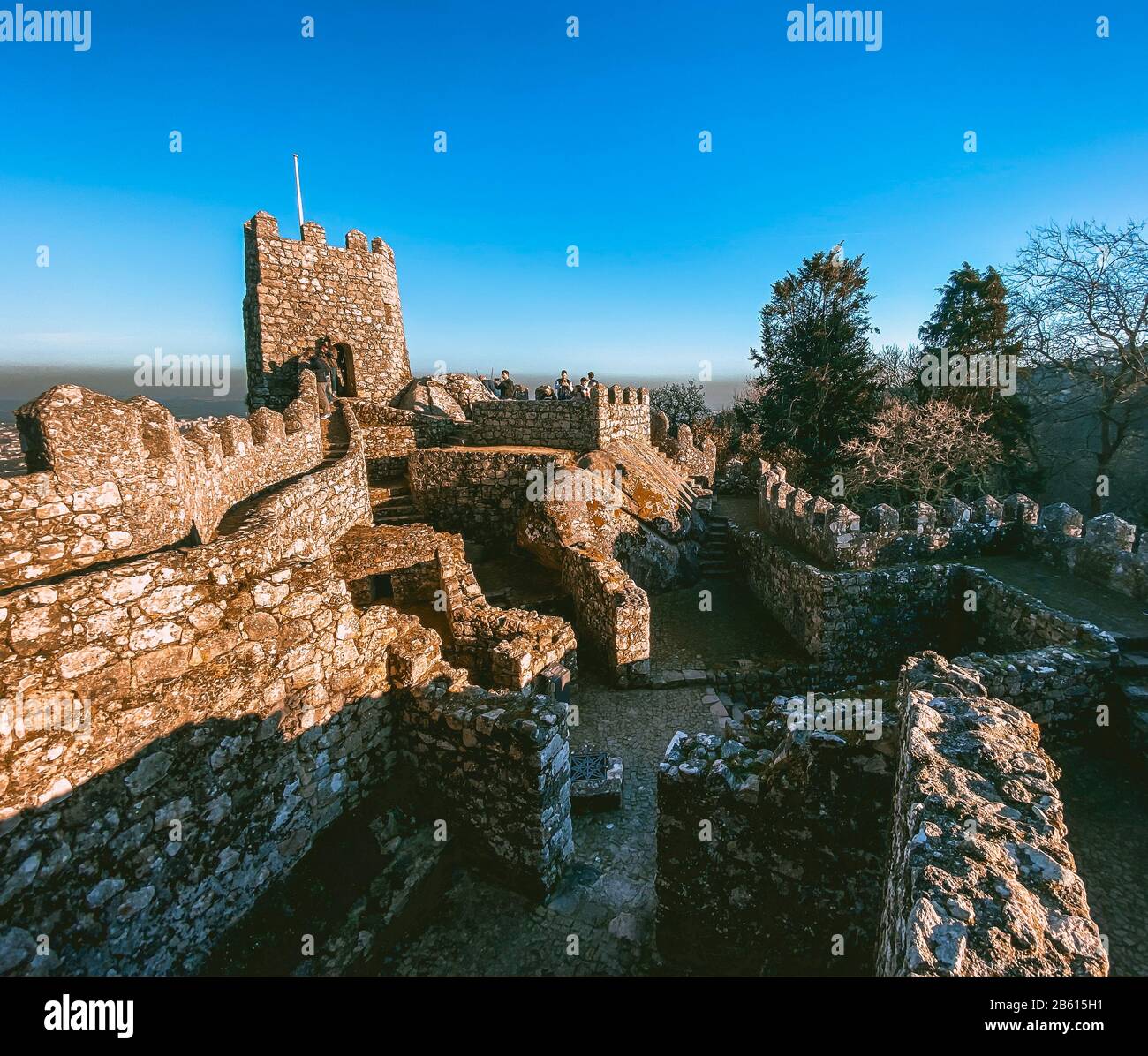 Castelo dos Mouros in Sintra Portugal Stock Photo - Alamy