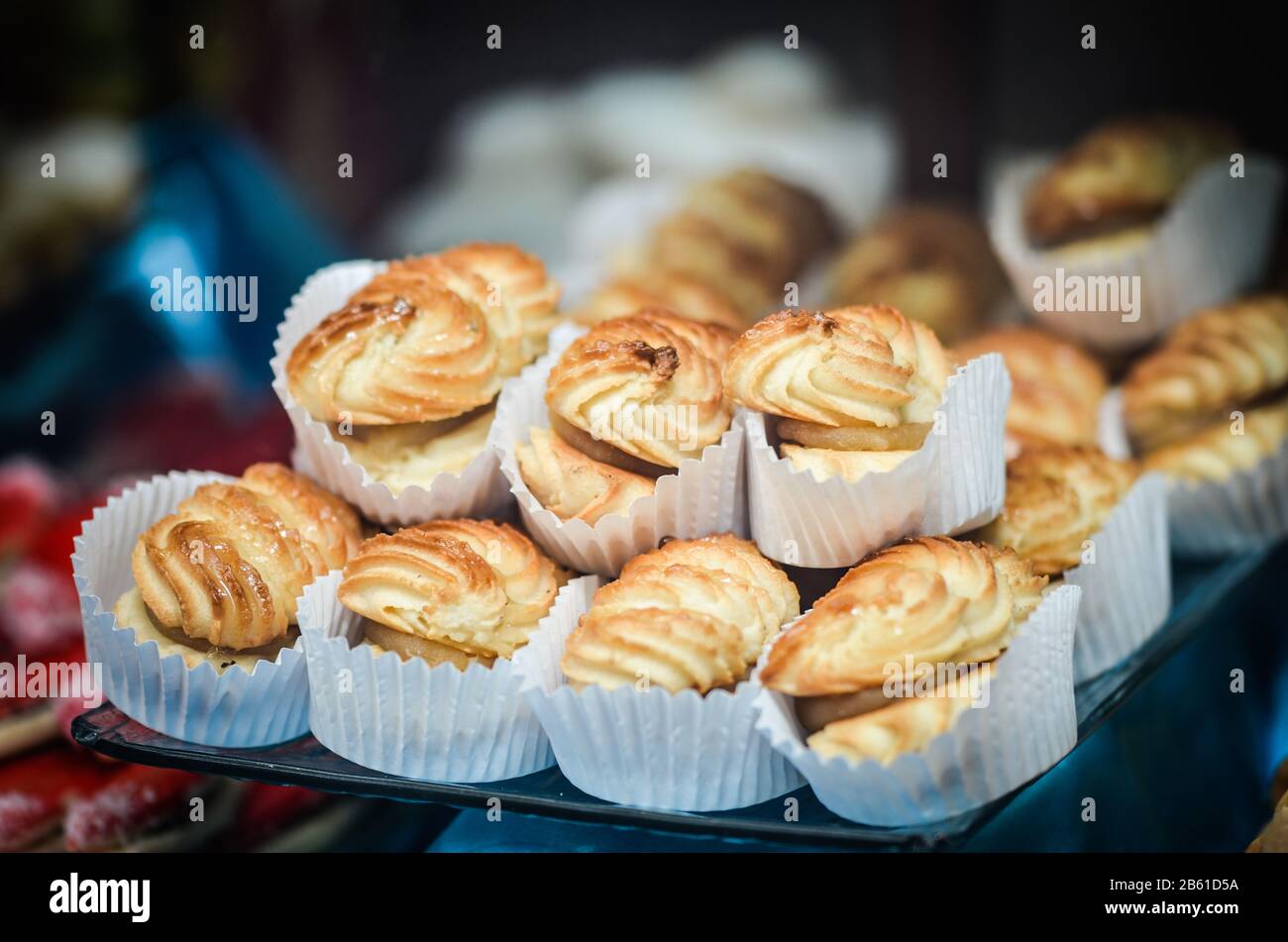 delicious mix of pastry & delights Stock Photo - Alamy