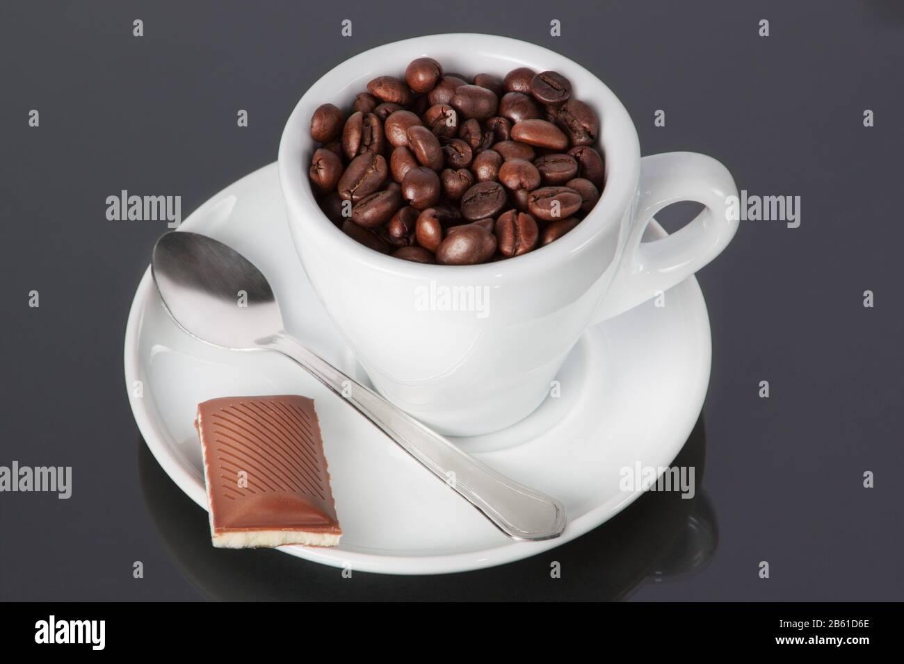 cup of coffee with chocolate Stock Photo - Alamy