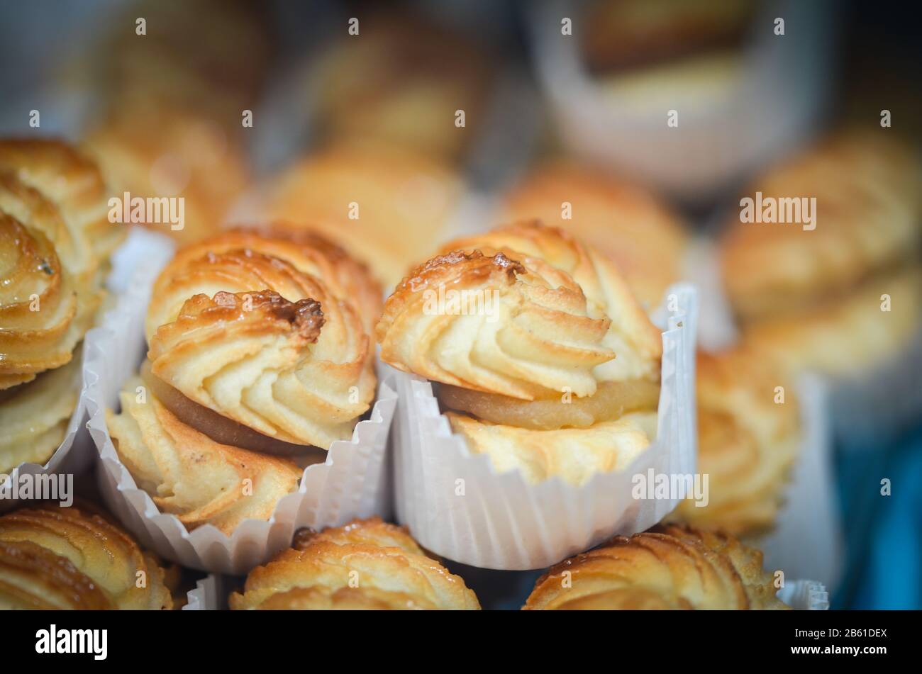 delicious mix of pastry & delights Stock Photo - Alamy