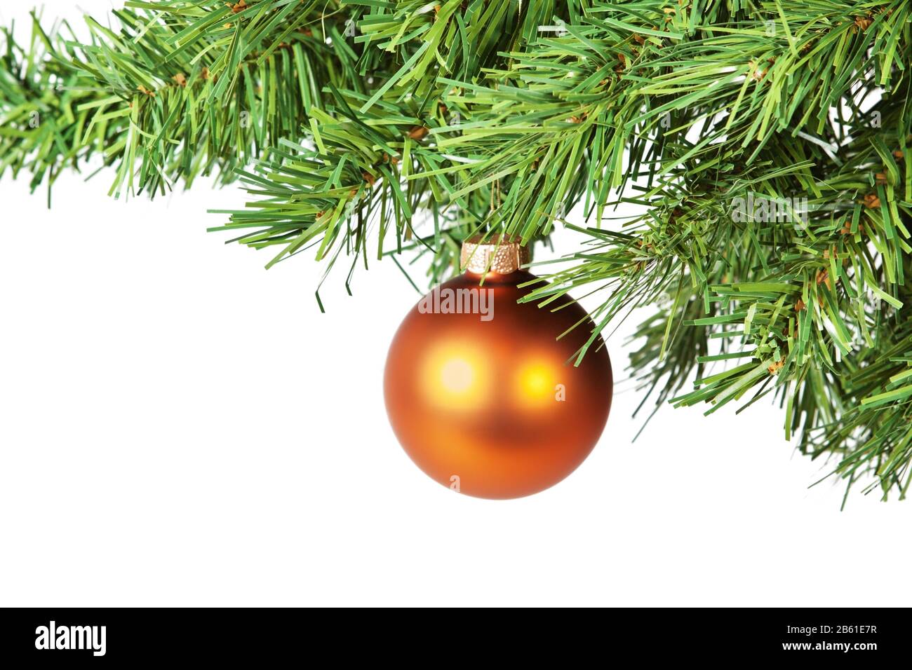 The golden ball on the tree Stock Photo - Alamy