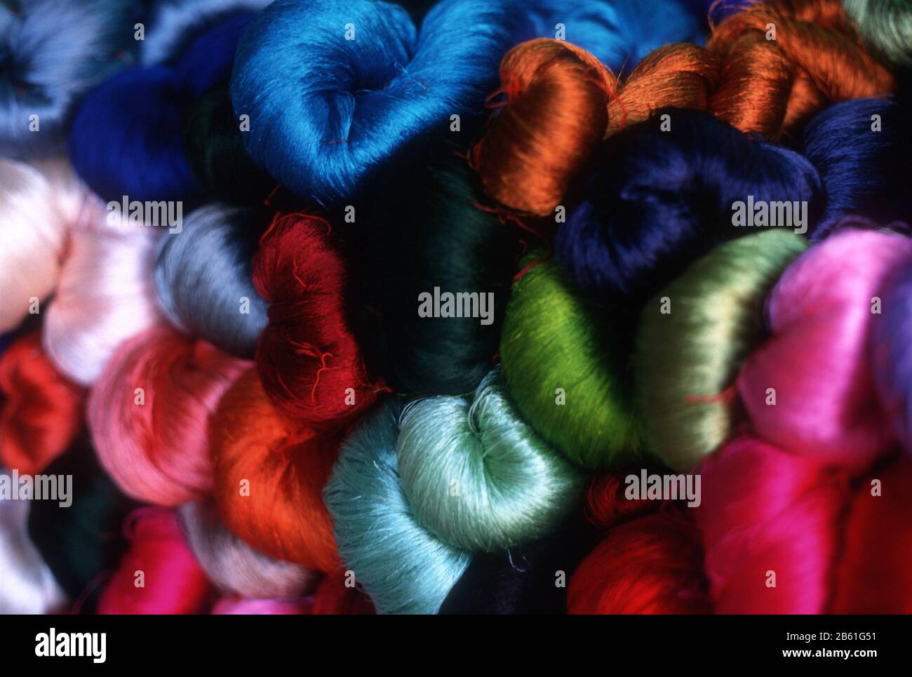 Coloured silk balls hi-res stock photography and images - Alamy