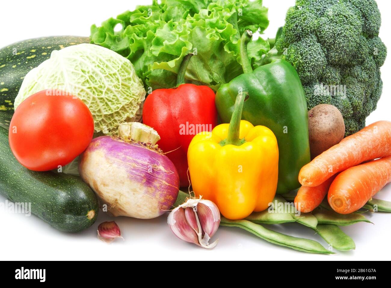 vegetables isolated on white Stock Photo - Alamy