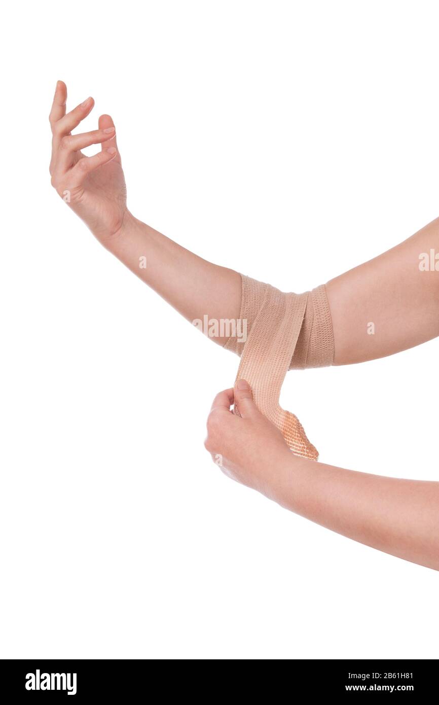 Bandaged elbow hi-res stock photography and images - Alamy