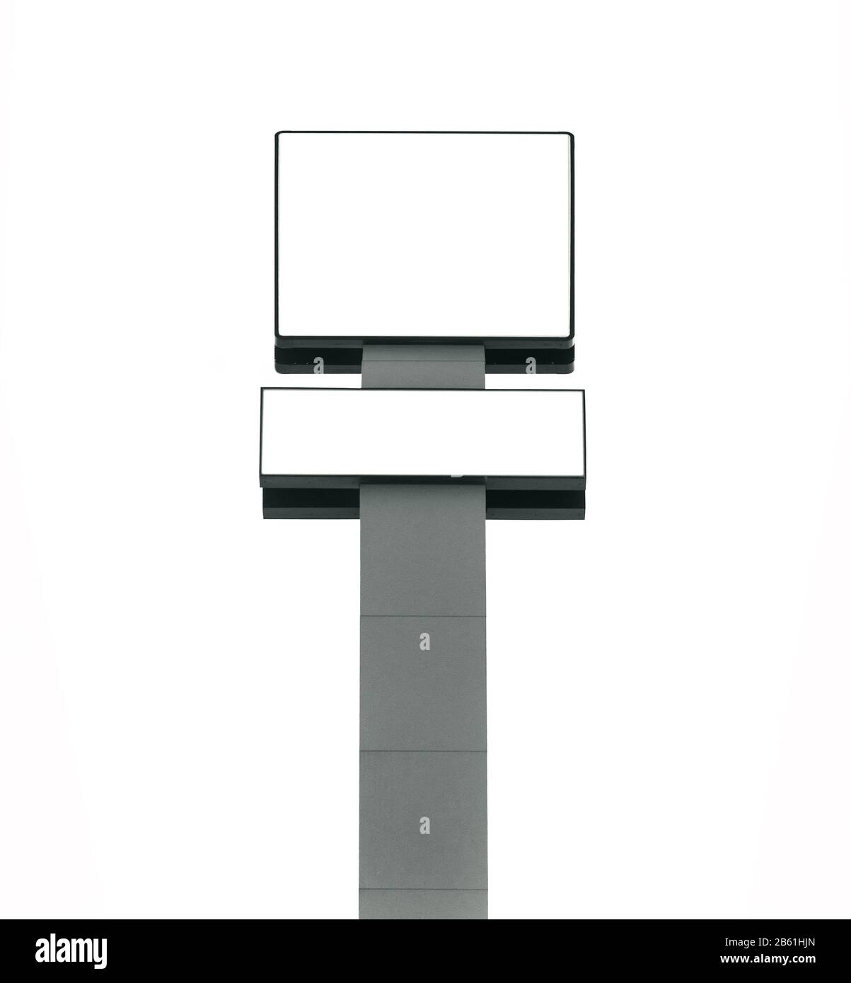 isolated street advertising double billboard Stock Photo - Alamy