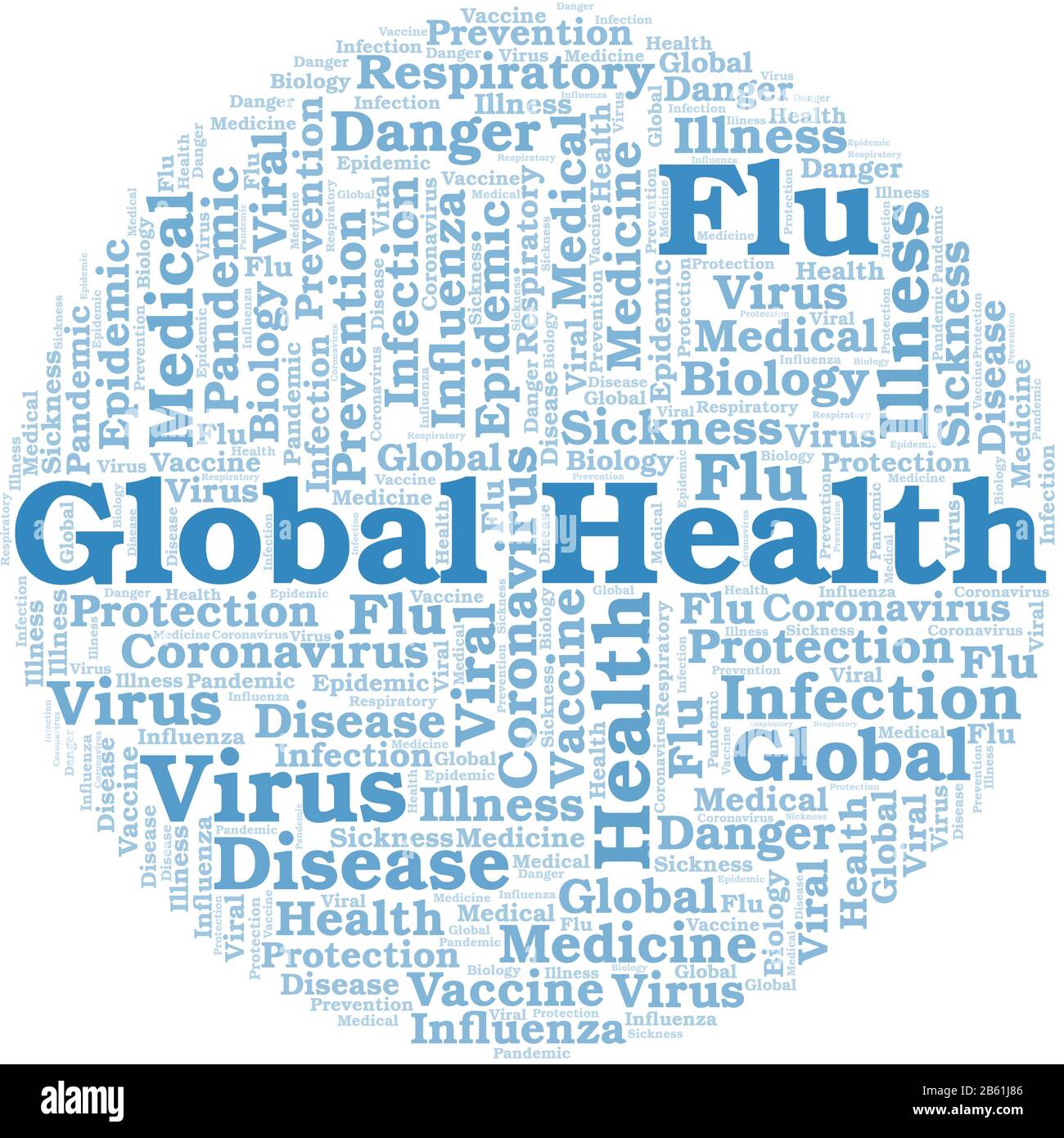 Global Health word cloud on white background. Wordcloud made with text ...