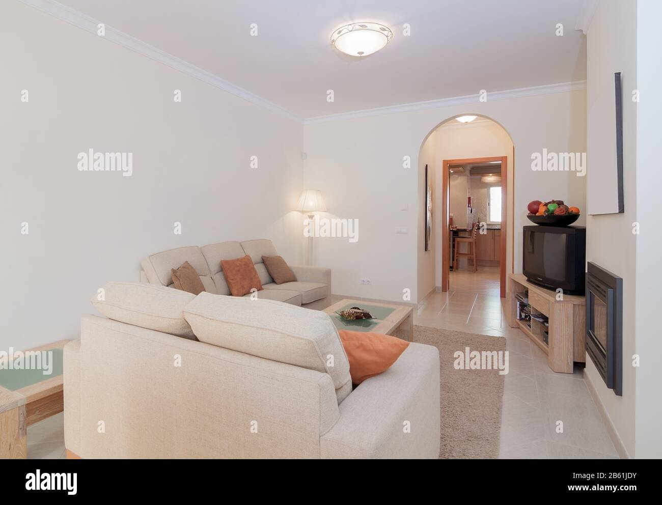 Comfortable lounge room interior with warm colors. Typology suite Stock ...