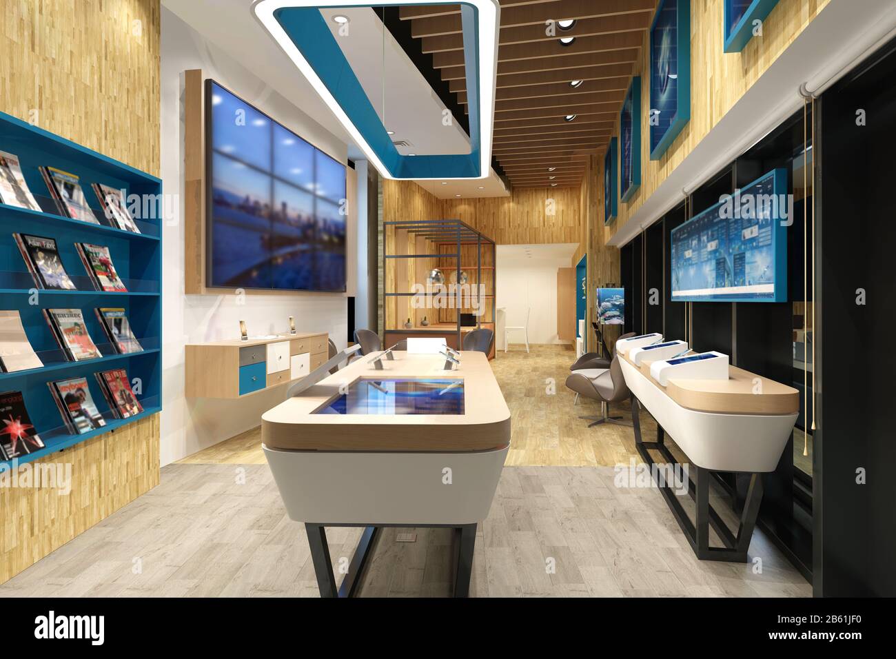 3d render of technology shop Stock Photo - Alamy