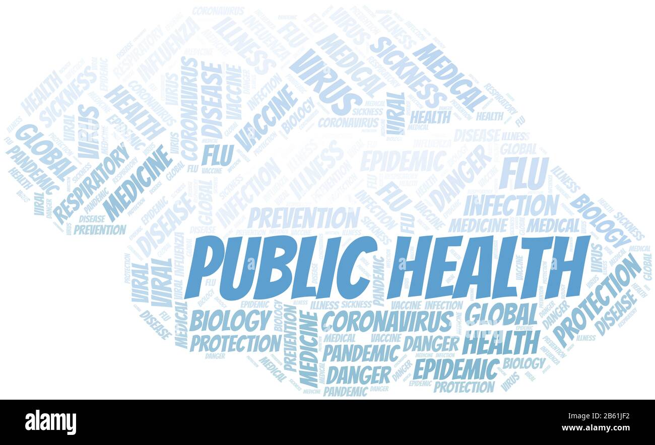 Public health word cloud on white background. Wordcloud made with text ...