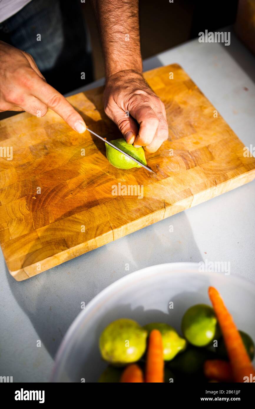 Chopping fruit hi-res stock photography and images - Alamy