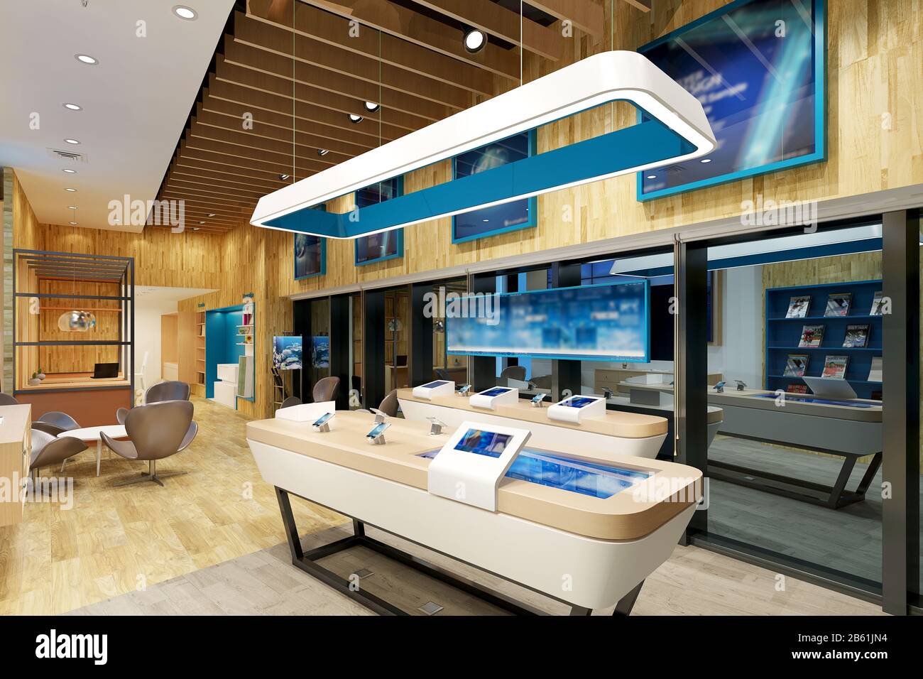 3d render of technology shop Stock Photo - Alamy