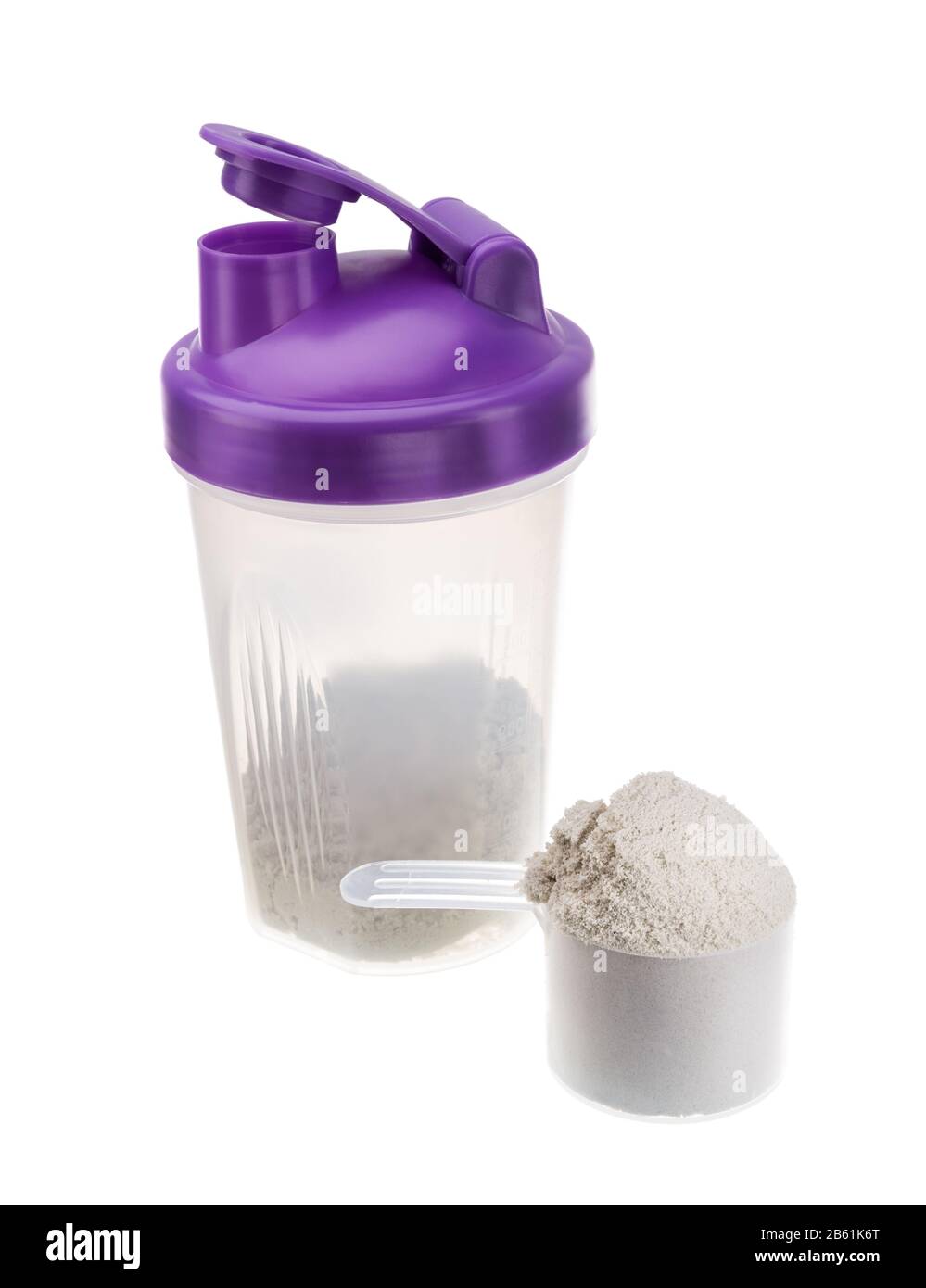 Shaker with protein for athletes. Muscle growth Stock Photo - Alamy
