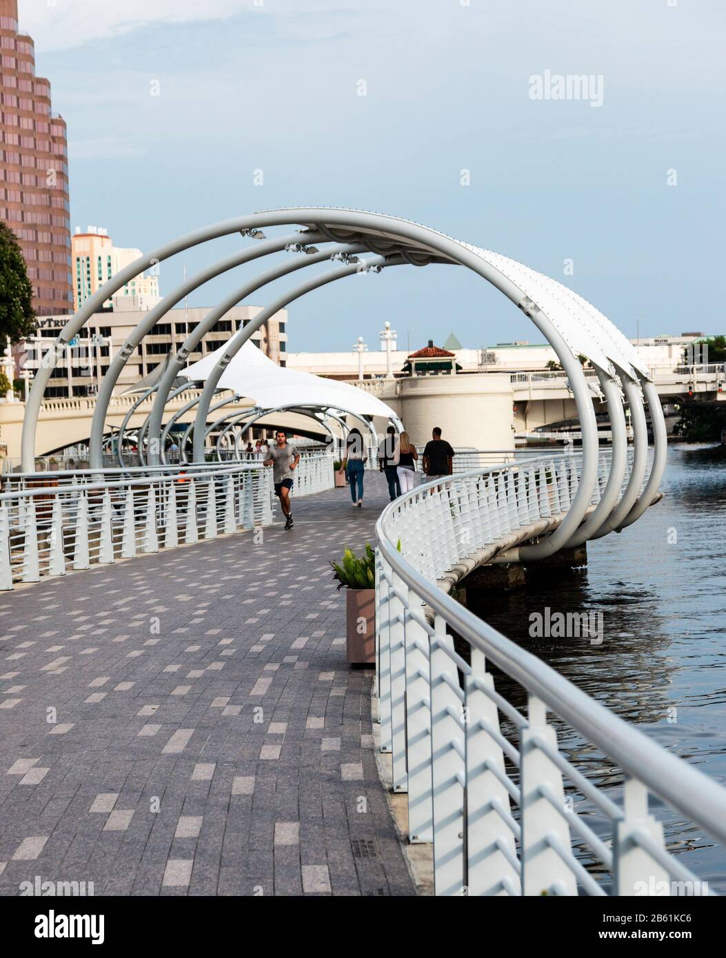 Tampa riverwalk running hi-res stock photography and images - Alamy