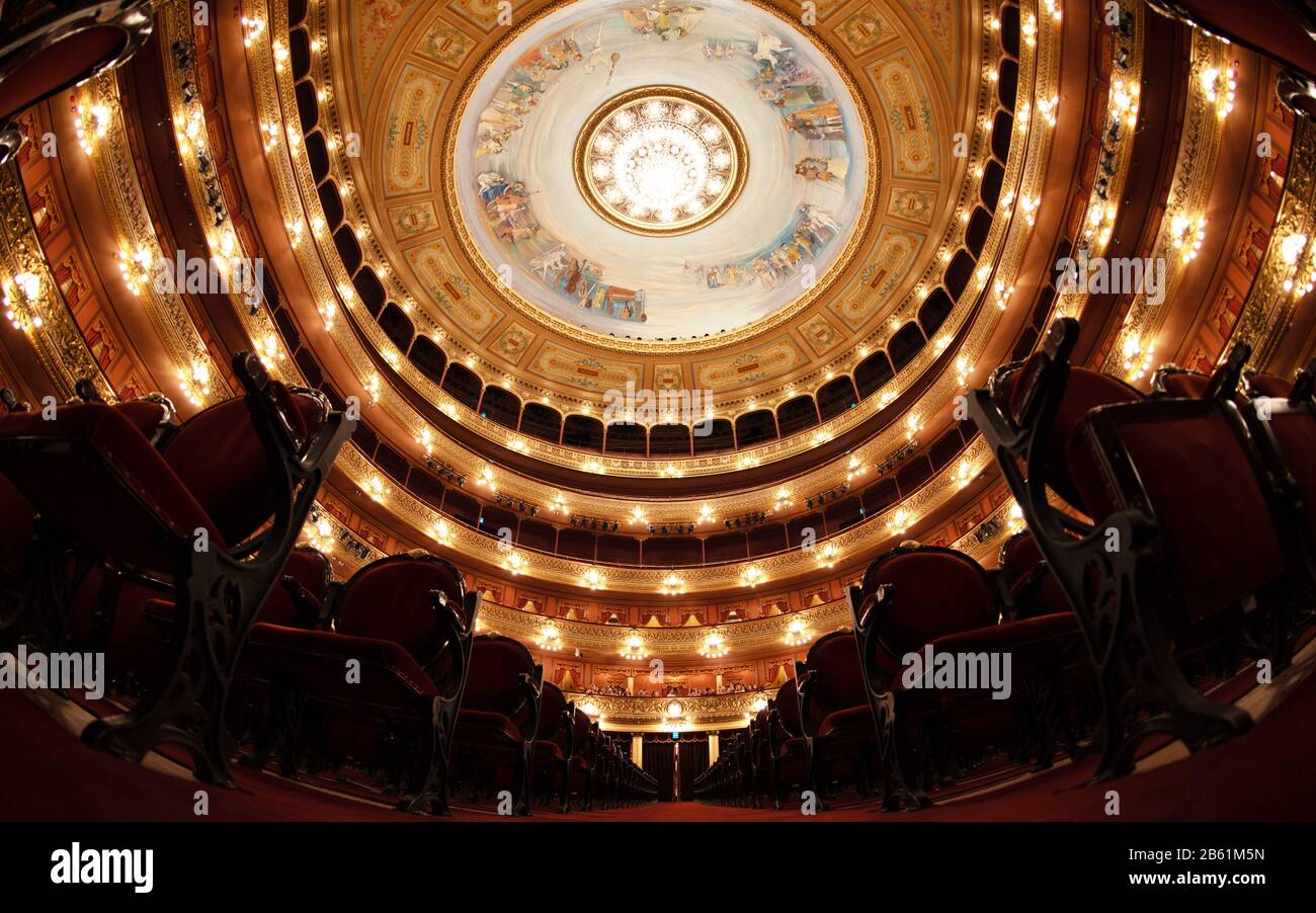 The Teatro Colón in Buenos Aires. Today's Teatro Colón was built from ...
