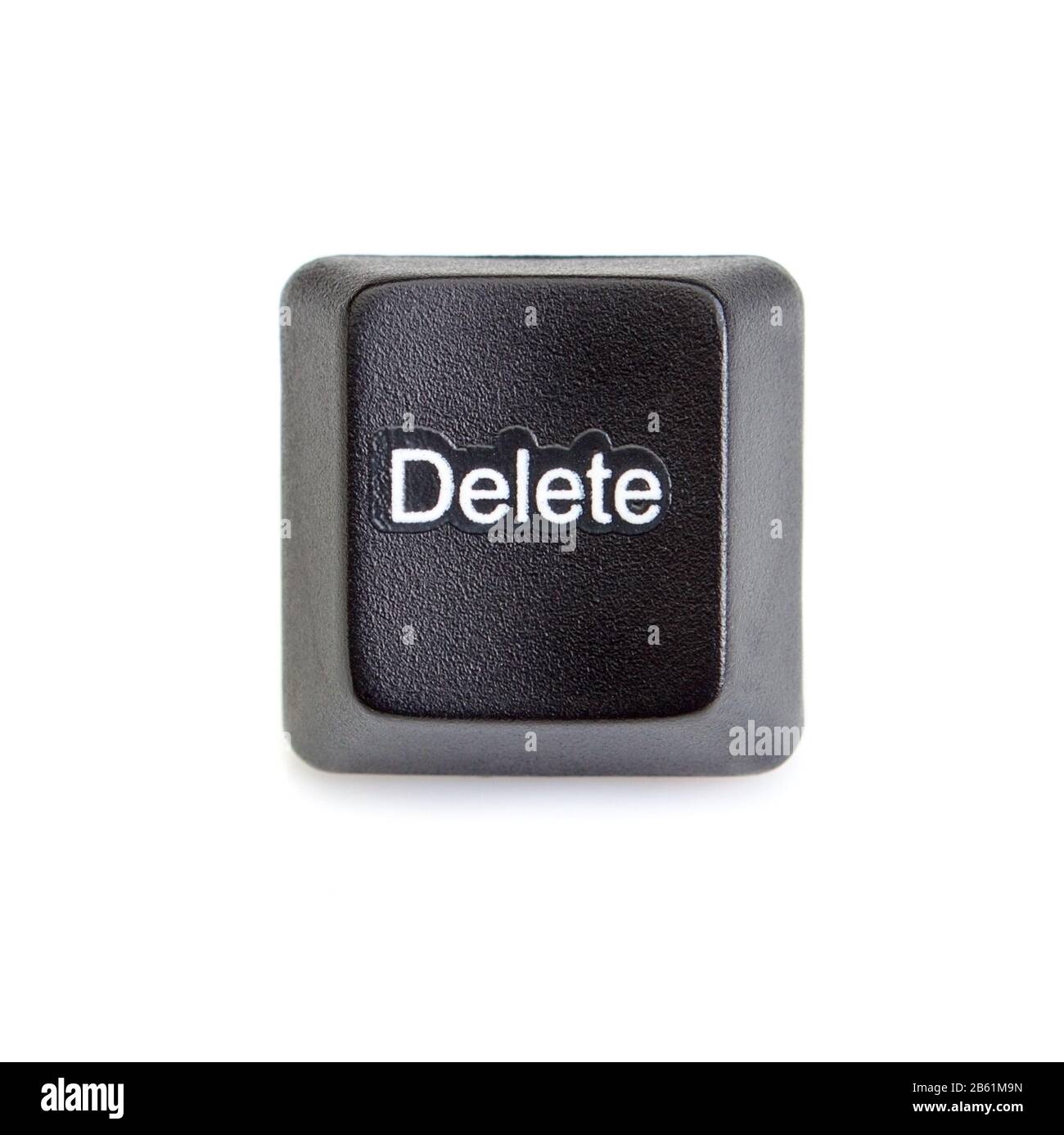 Delete key from the computer keyboard. On a white background Stock ...