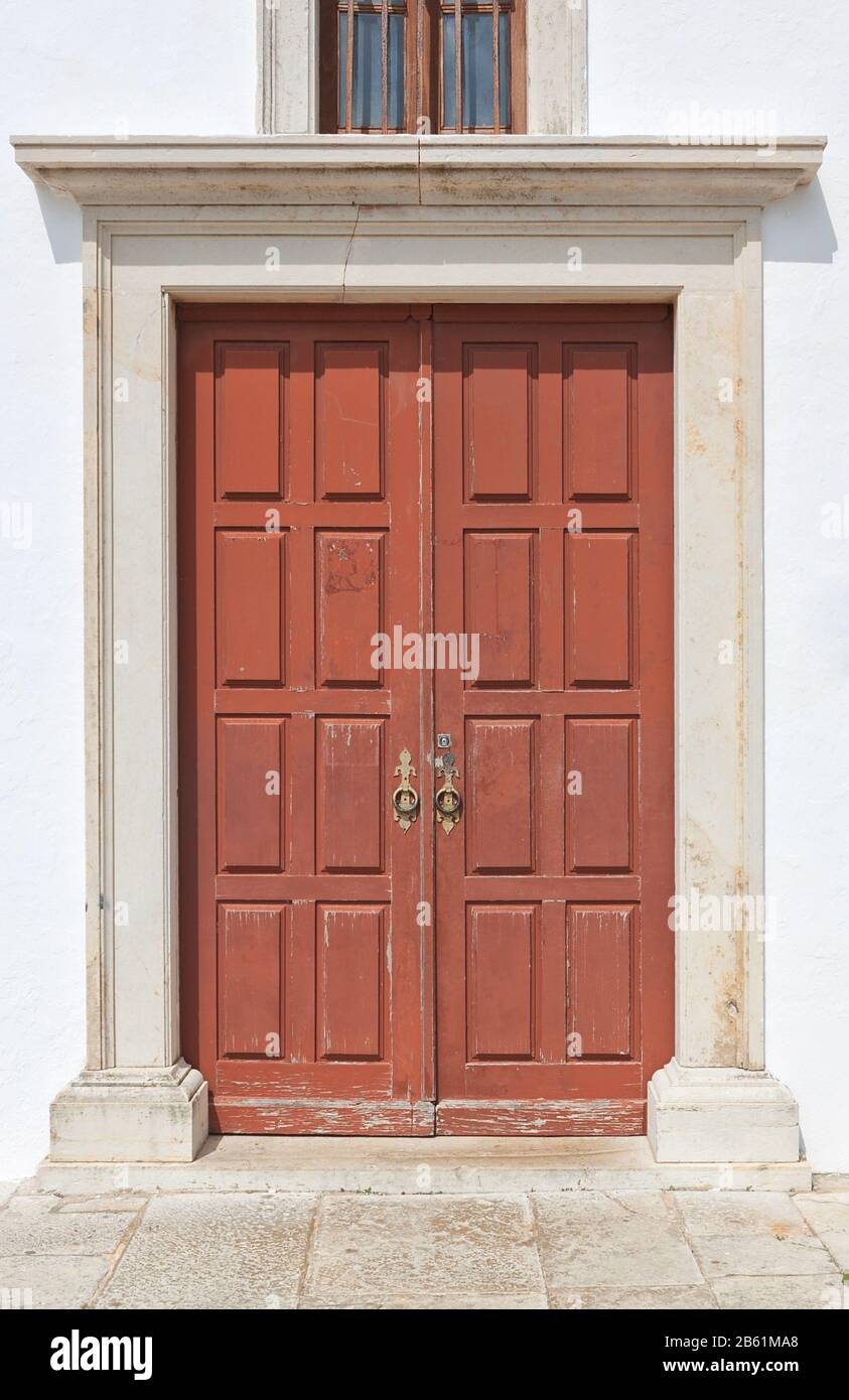 Ancient door with classical ornament. Building Stock Photo - Alamy