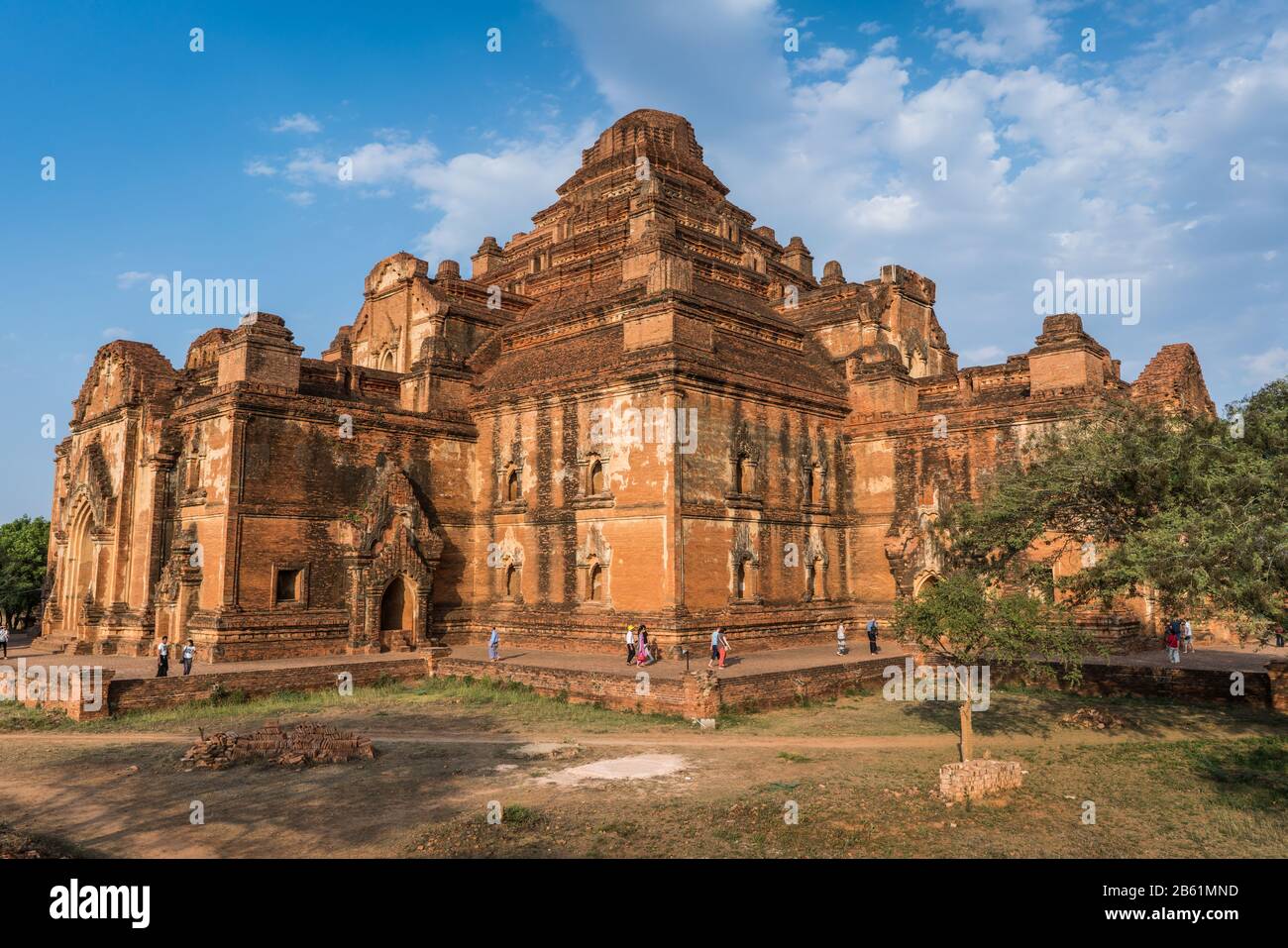 Tourists in the Dhammayan Gyi Temple, Bagan, Myanmar, Asia Stock Photo ...