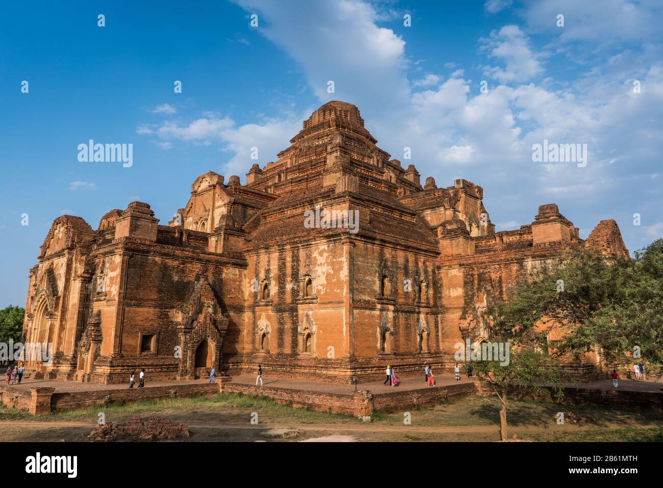 Tourists in the Dhammayan Gyi Temple, Bagan, Myanmar, Asia Stock Photo ...