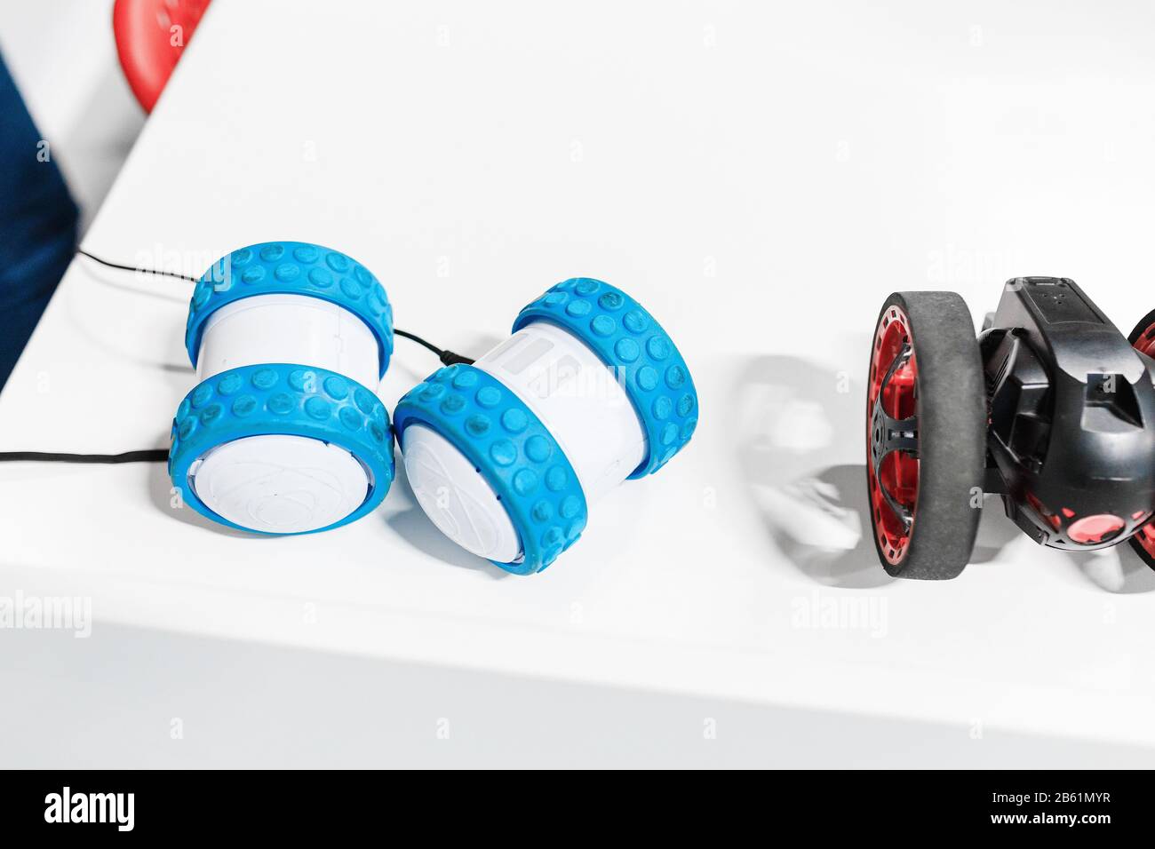 A remote control rover robot made from building kit blocks Stock Photo ...