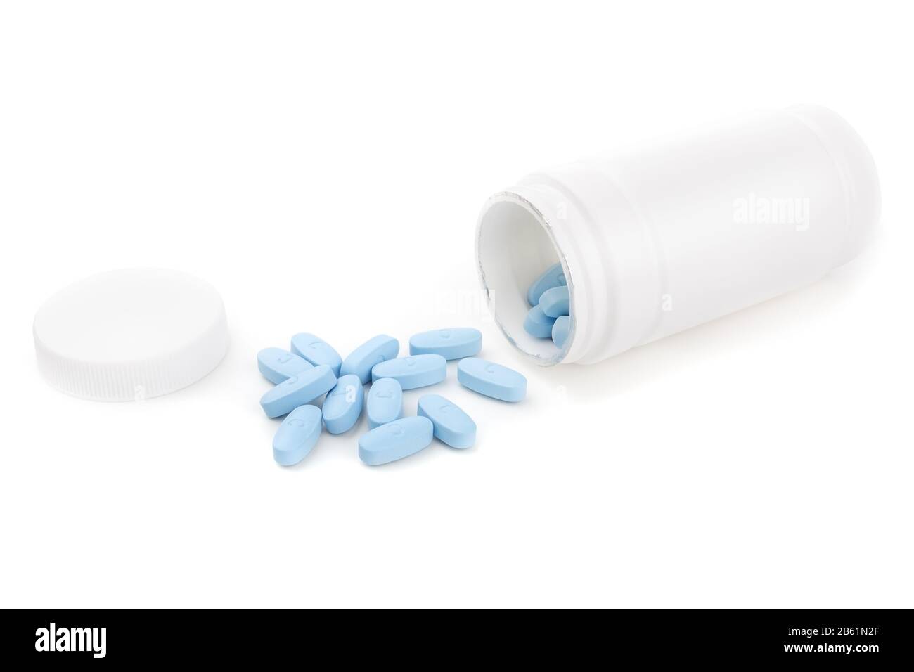 Pills spilling out of open container hi-res stock photography and ...