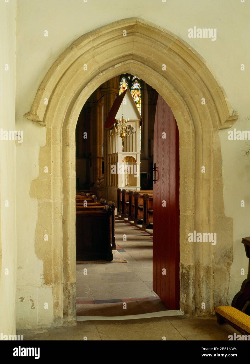 View E from the People's Chapel into Lady Chapel of Dorchester Abbey ...