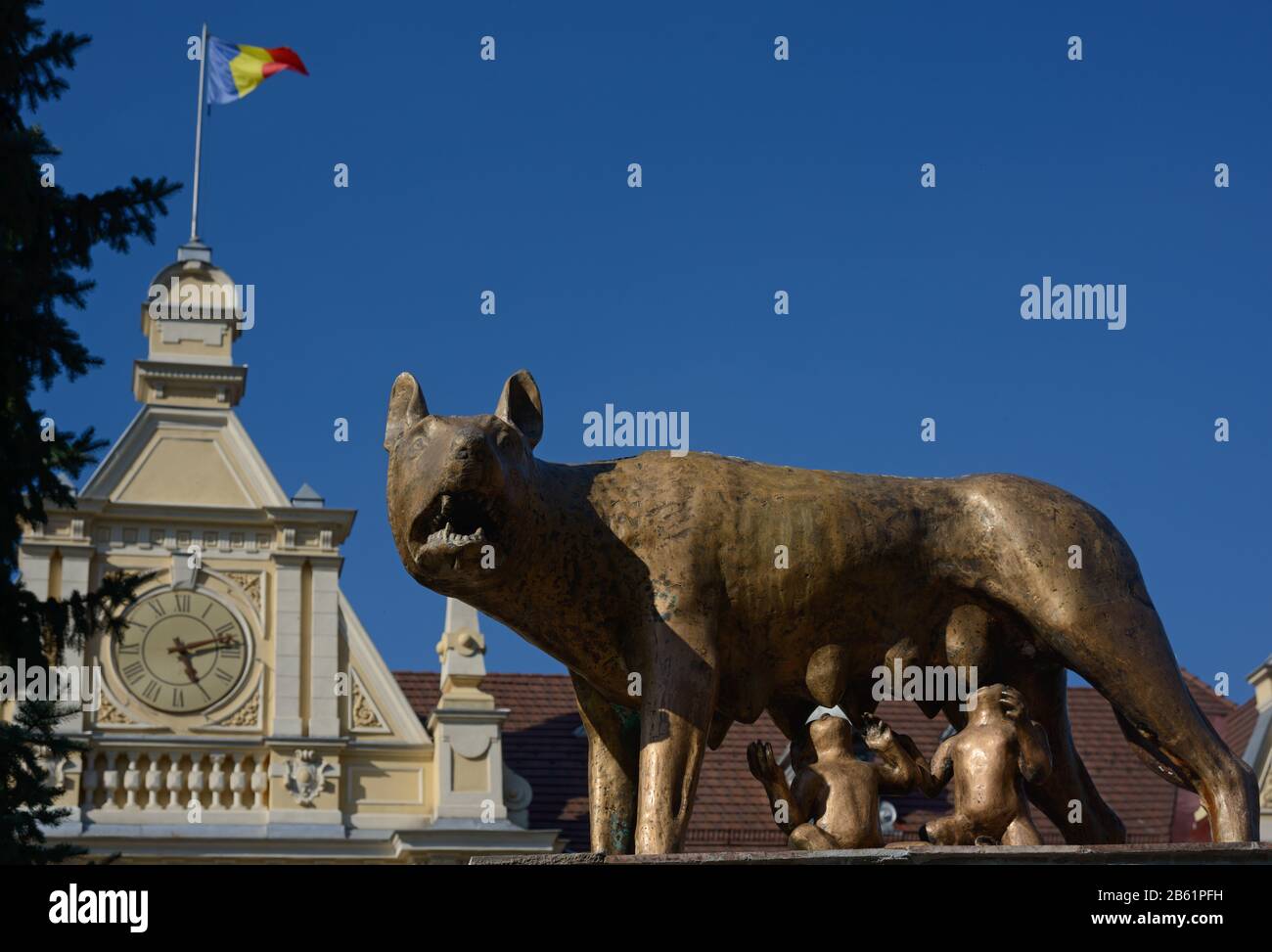 Sculpture - she-wolf feed Rome founders in Brasov (Transylvania ...