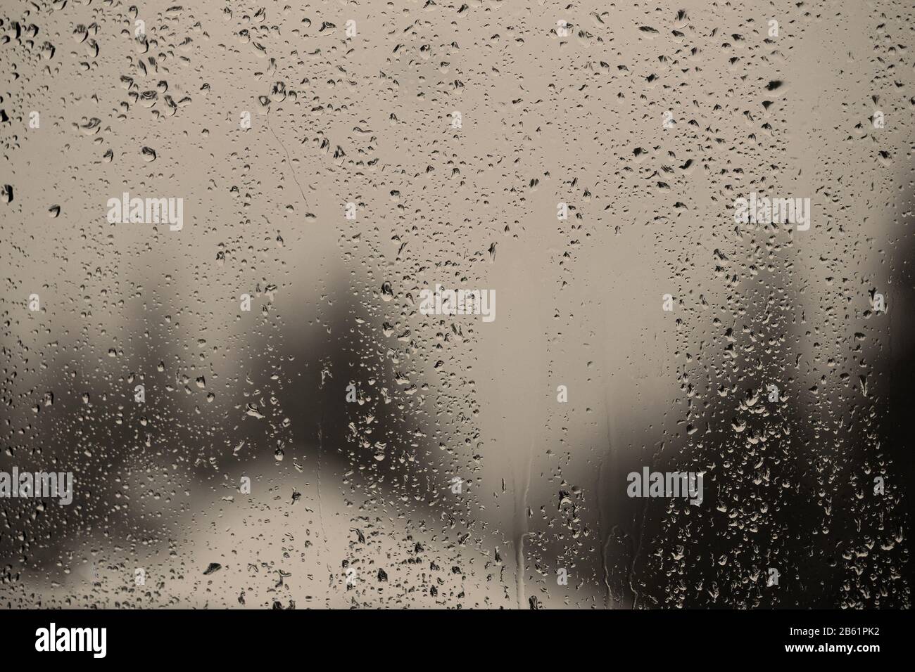 Rain drops on window glass Stock Photo - Alamy