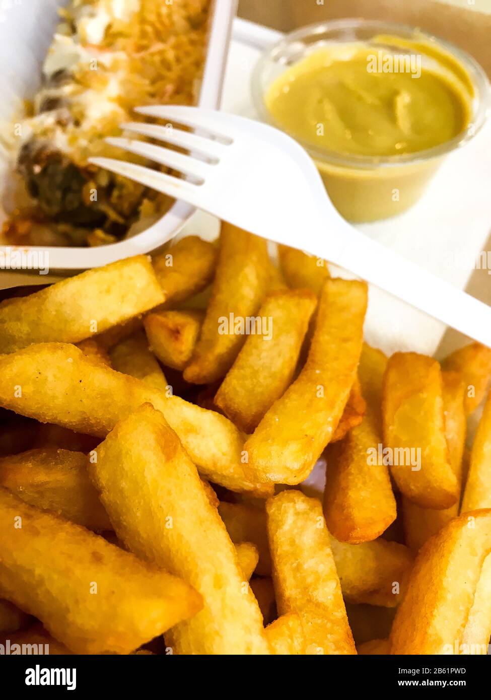 French fries, Lyon, France Stock Photo - Alamy