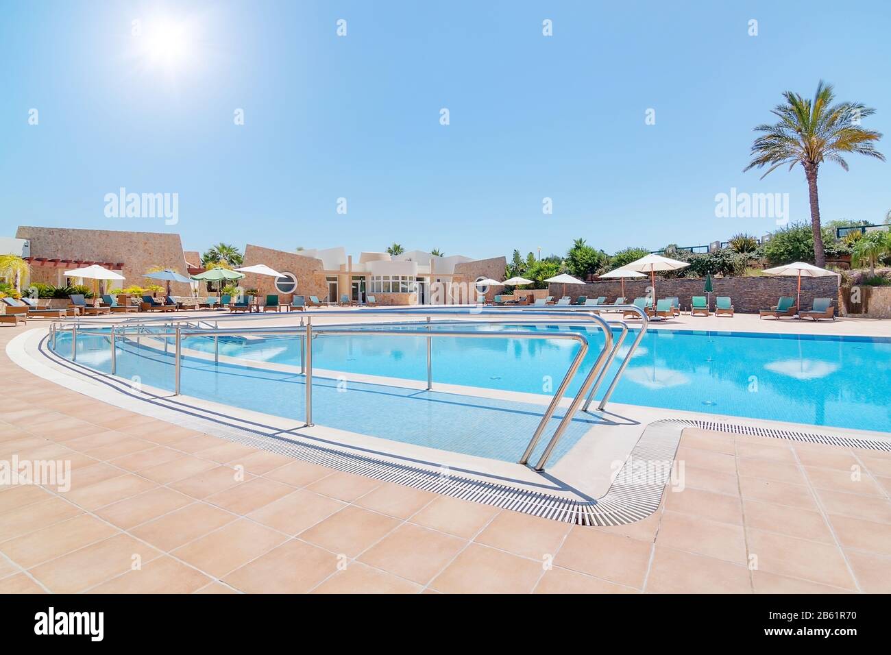Modern swimming pool and a track for the disabled. In summer, the area ...