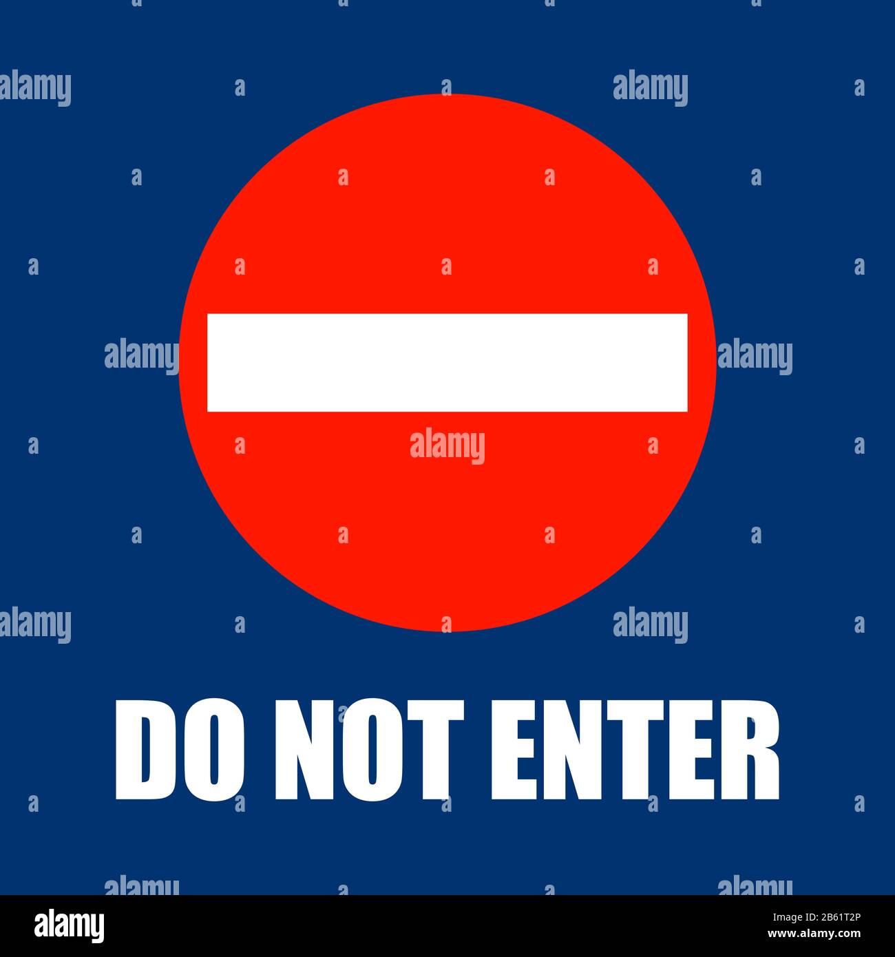 Do not enter sign. Flat style Stock Vector Image & Art - Alamy