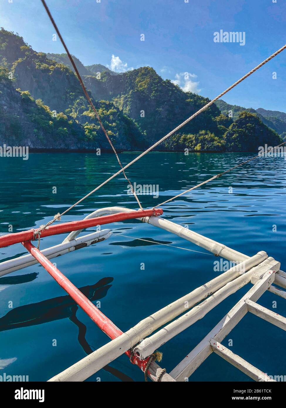 Paraw boat in Coron island in Palawan, Philippines Stock Photo - Alamy
