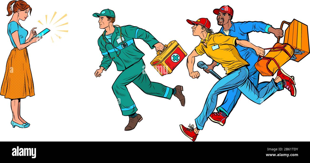 Woman happy phone call mature Cut Out Stock Images & Pictures - Alamy