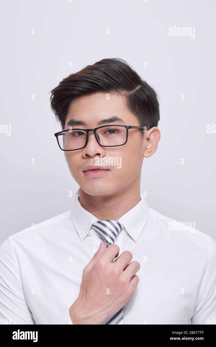 Business man smiling hi-res stock photography and images - Alamy