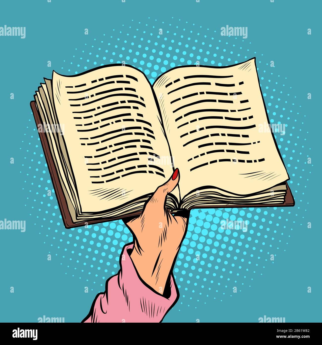 Open book cover illustration cartoon hi-res stock photography and ...