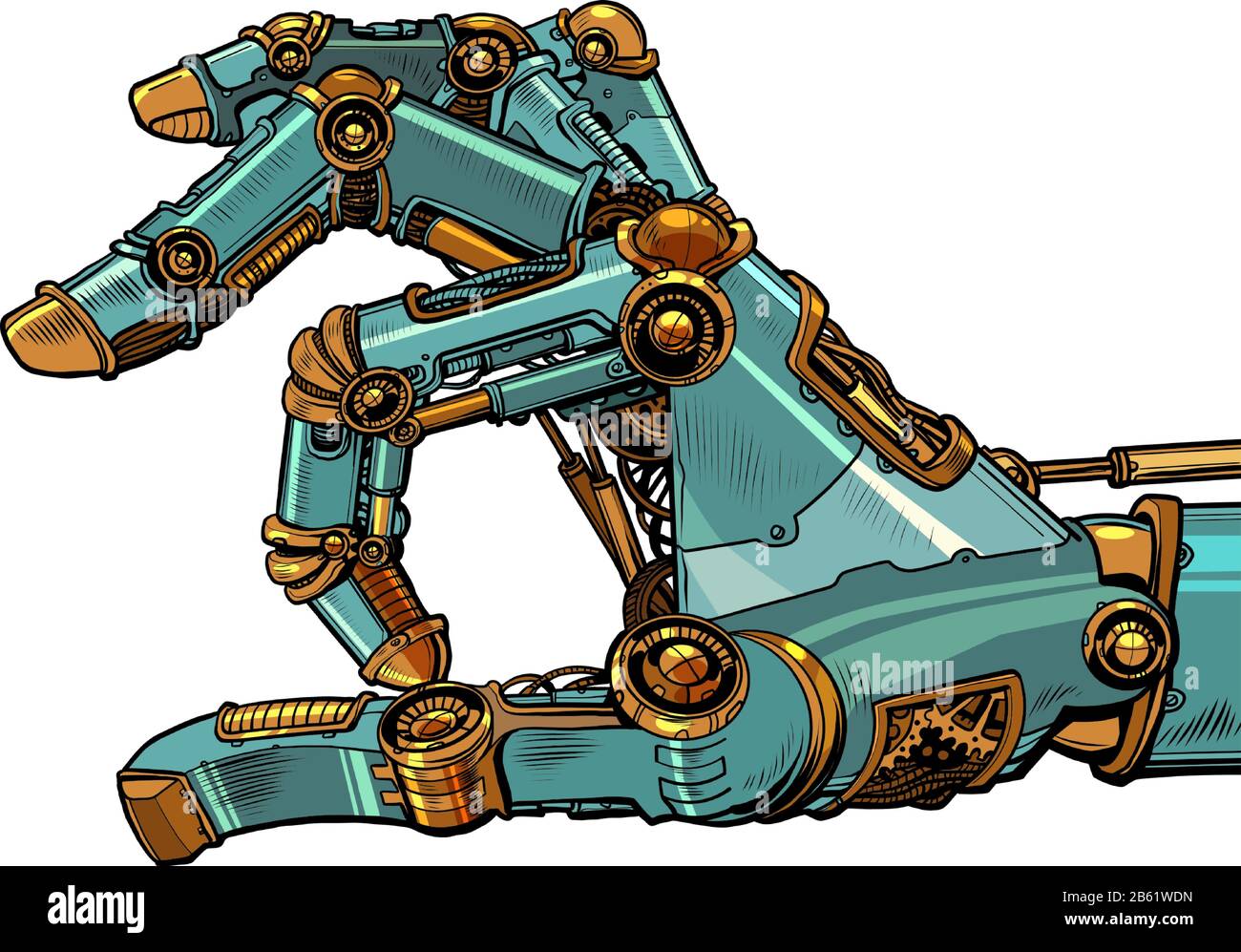 robot hand click Stock Vector Image & Art - Alamy