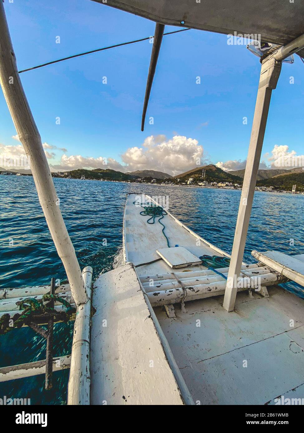 Paraw boat in Coron island in Palawan, Philippines Stock Photo - Alamy