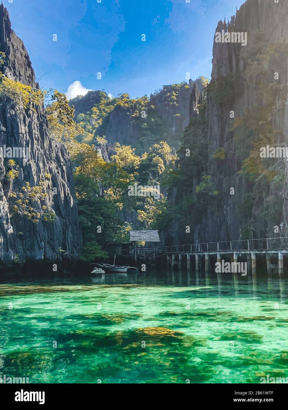 Twin Lagoon in coron island, Palawan, Philippines Stock Photo - Alamy