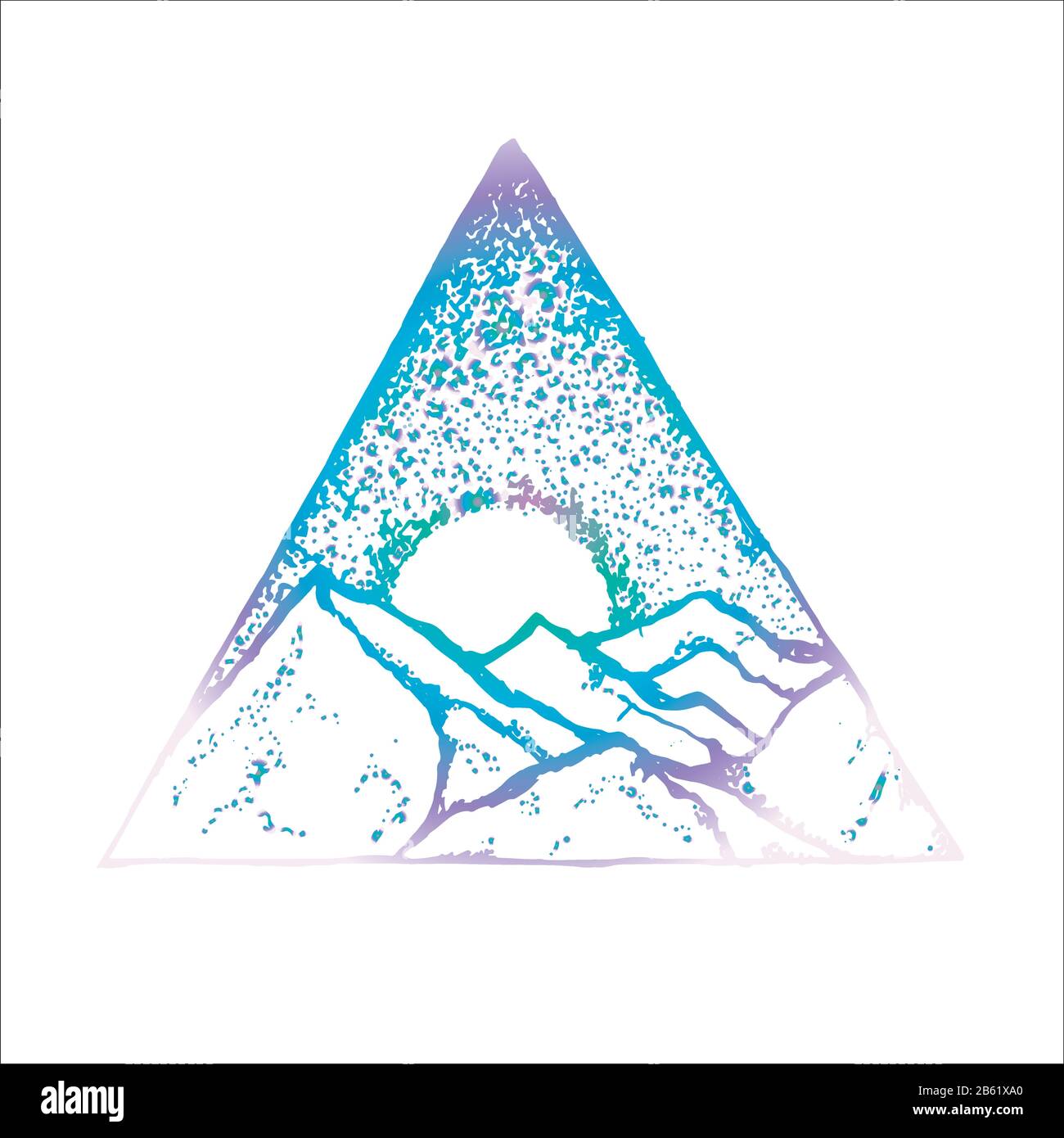 Galaxy Triangle Tattoo