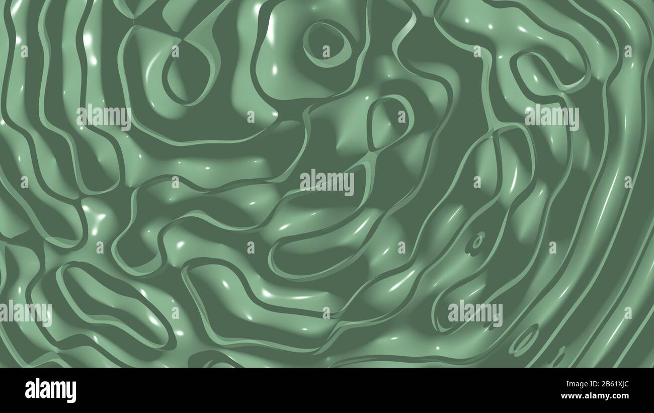 Plain 3D abstract background of monochromic Middle Green color with ...