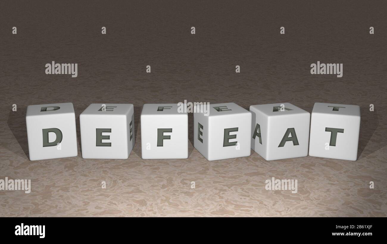 Defeat combined by dice letters and color crossing for the related ...