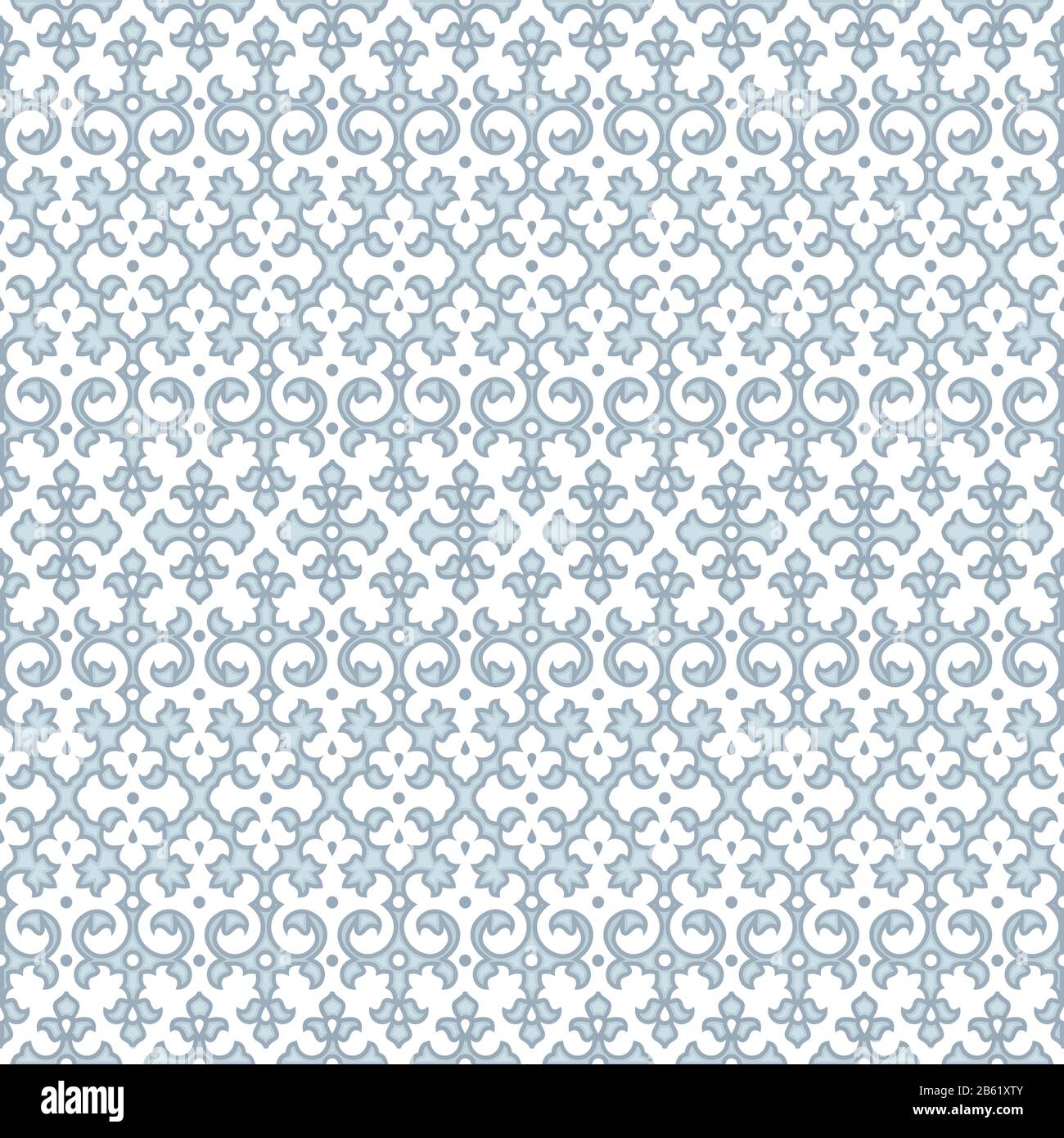 oriental 3d Seamless Pattern Background. Vector Curl Decoration For ...